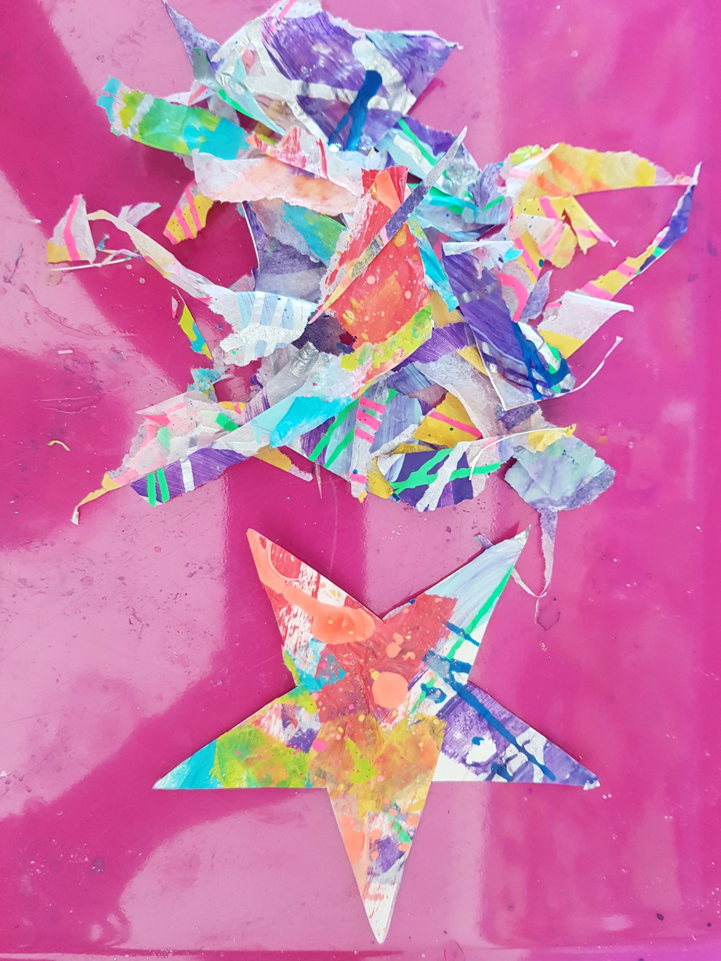 Eric Carle inspired stars – Ema Lou kids art craft