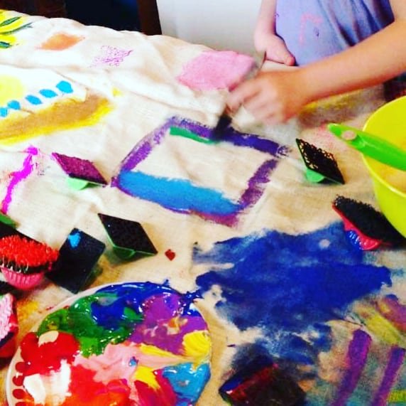 Process art project – Ema Lou kids art craft