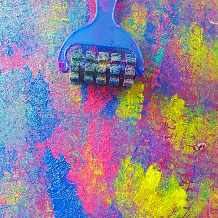 Sensory tactile painting for kids & toddlers – Ema Lou kids art craft