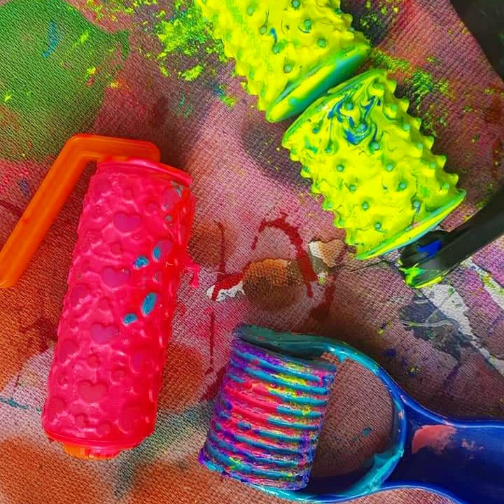 Sensory tactile painting for kids & toddlers – Ema Lou kids art craft