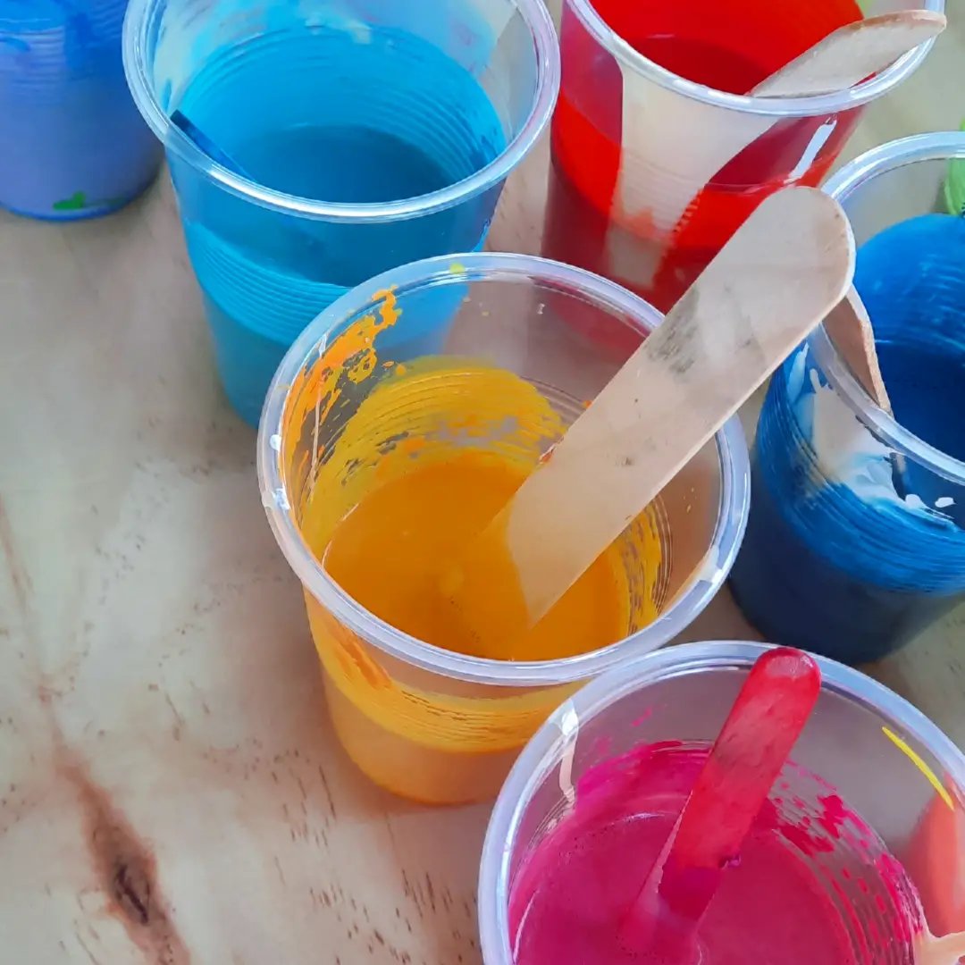 Jackson Pollock inspired kids art work – Ema Lou kids art craft