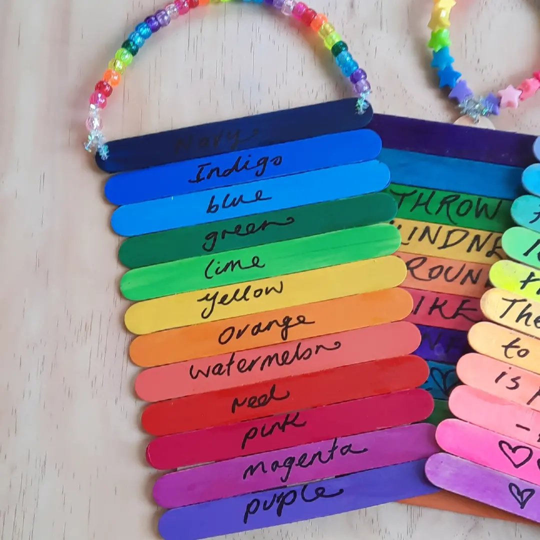 Part 2 paddle pop stick craft – Ema Lou kids art craft