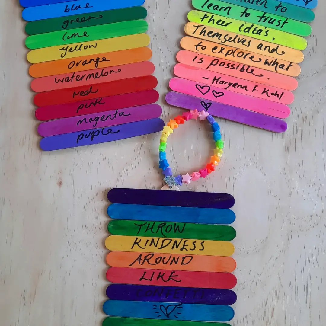 Part 2 paddle pop stick craft – Ema Lou kids art craft