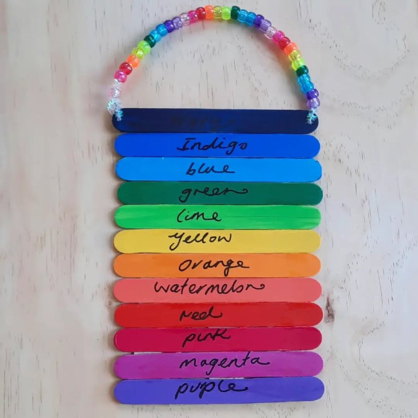 Part 2 paddle pop stick craft – Ema Lou kids art craft
