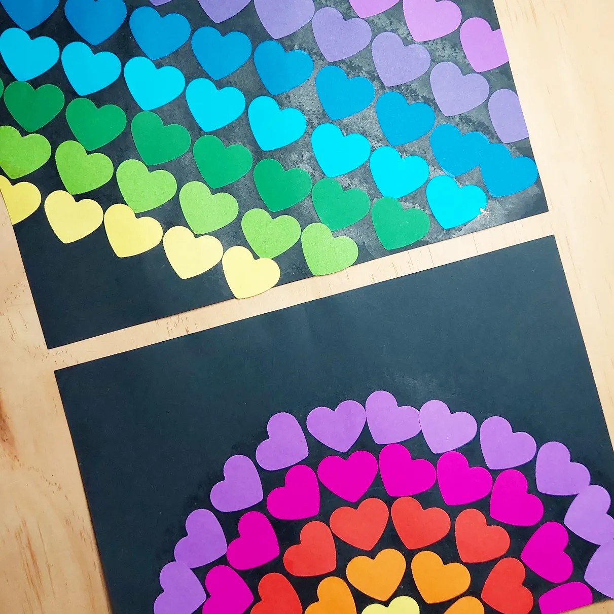 Heart art with paper – Ema Lou kids art craft