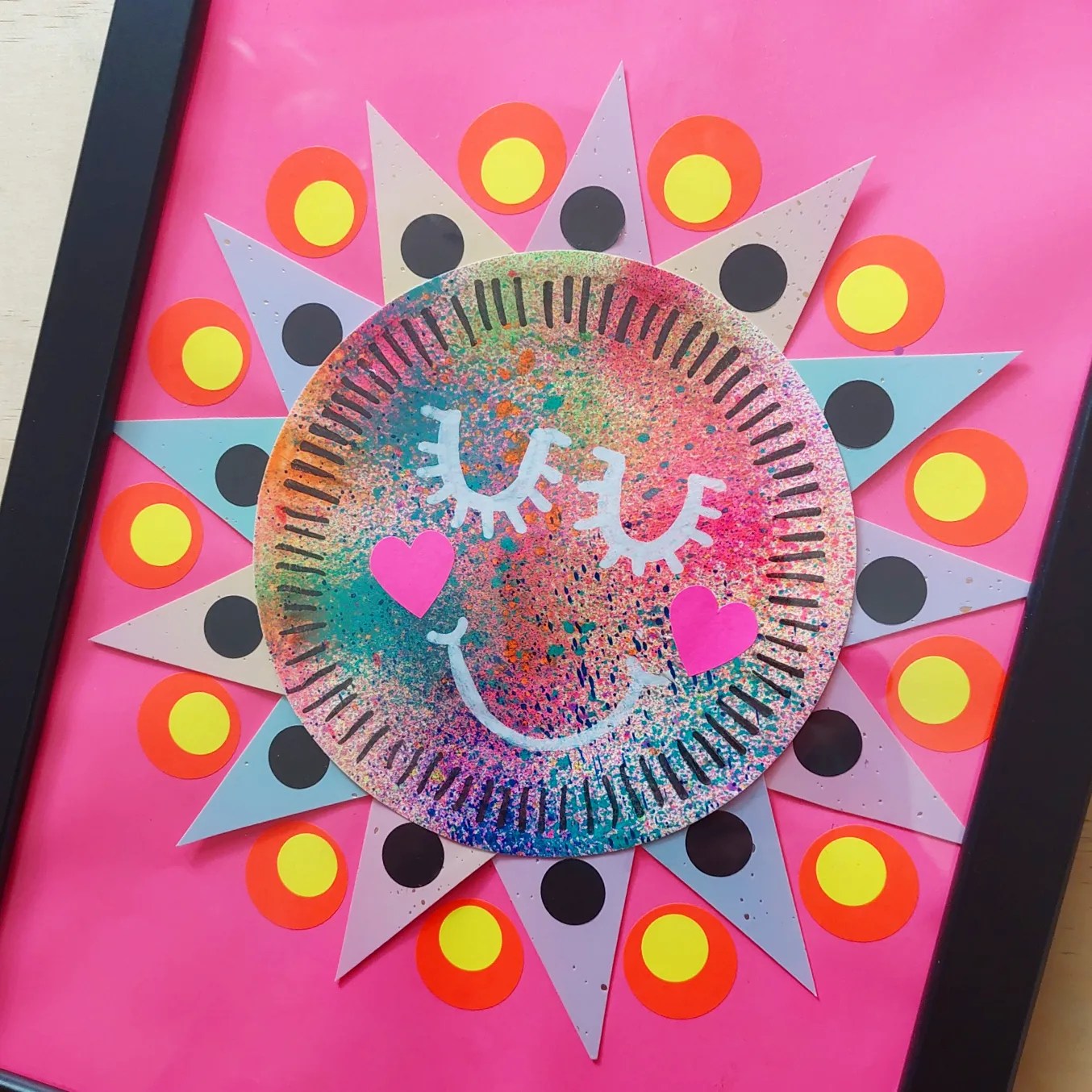 Stickers and fun shape sun activity – Ema Lou kids art craft