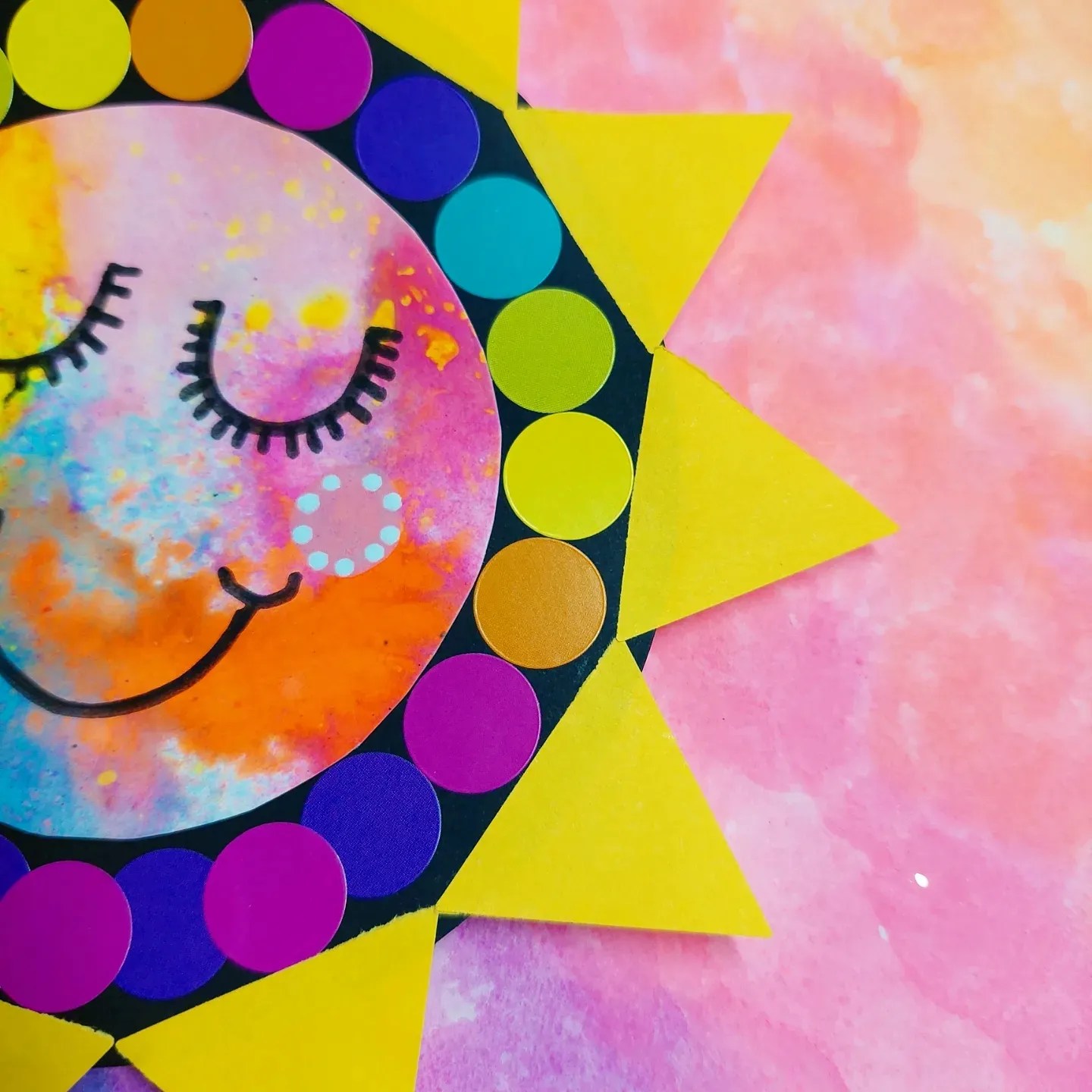 Mixed stationary sun – Ema Lou kids art craft