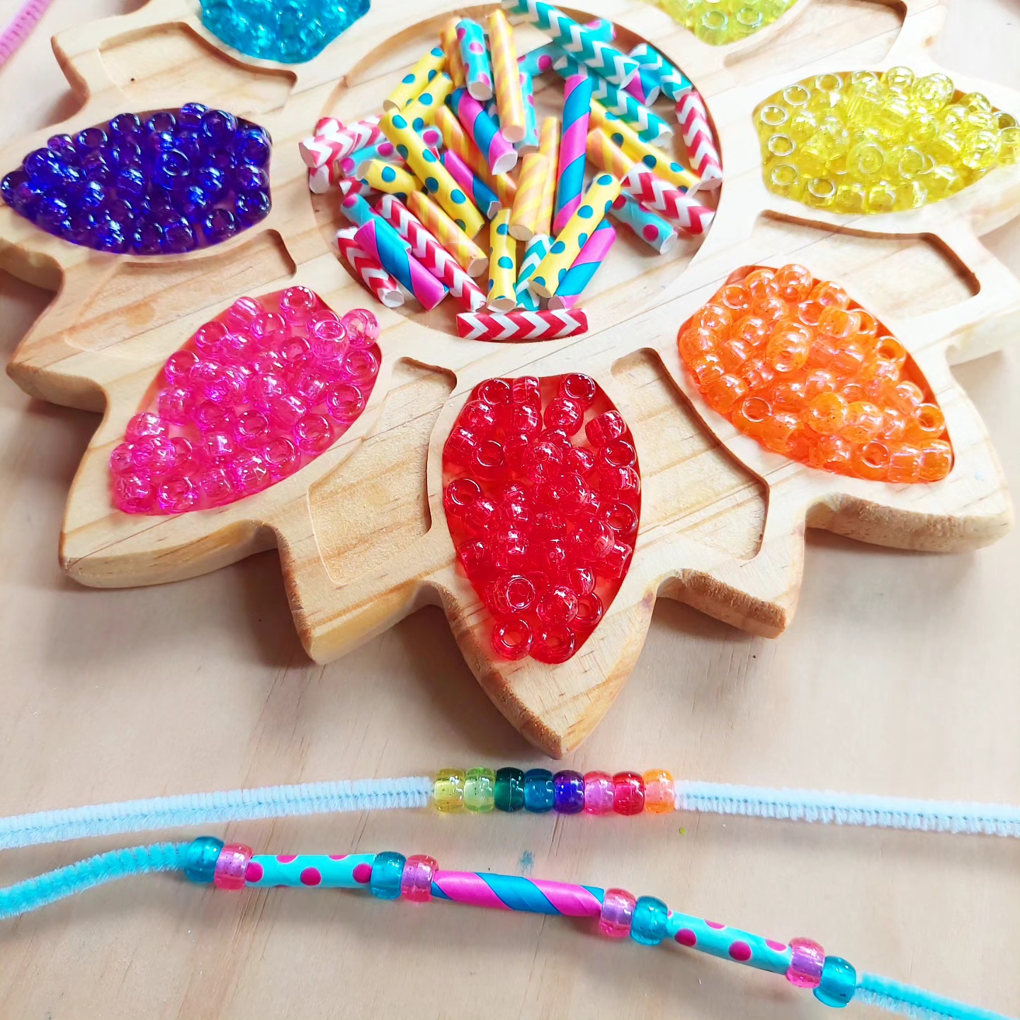 Rainbow fine motor skills practice – Ema Lou kids art craft