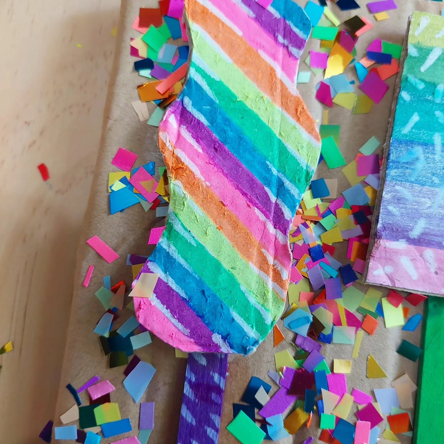 Cardboard ice cream DIY activity – Ema Lou kids art craft