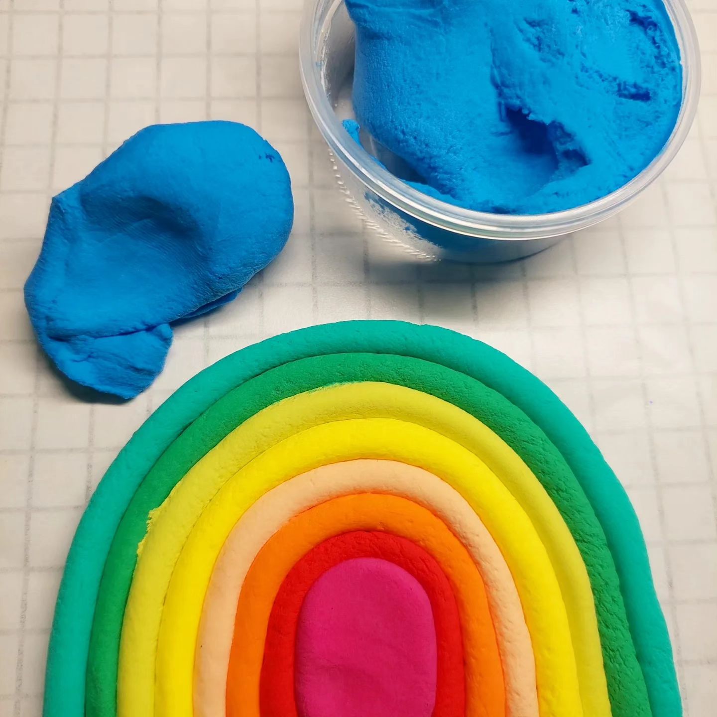 Sensory clay artworks – Ema Lou kids art craft