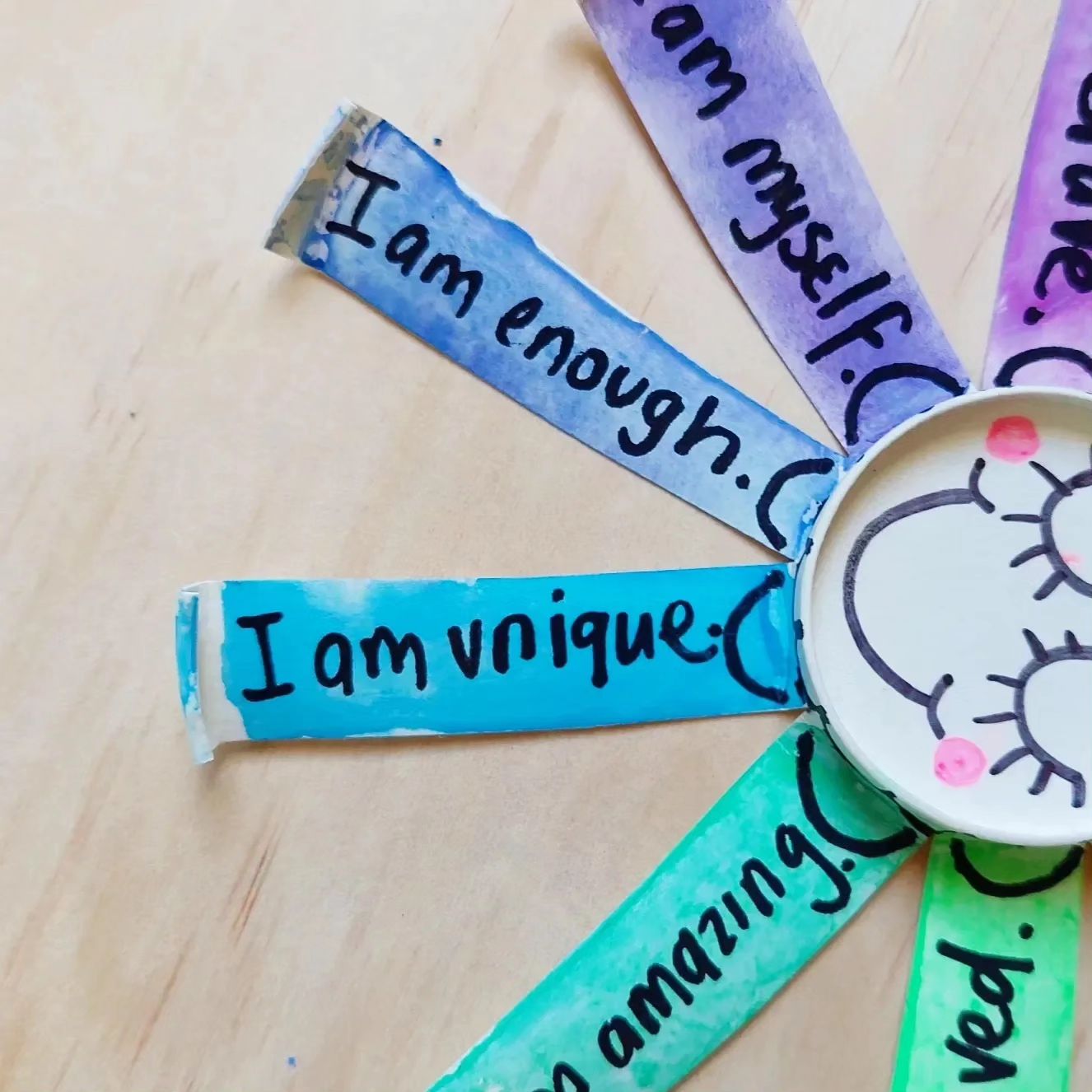 Affirmation sun – Ema Lou kids art craft
