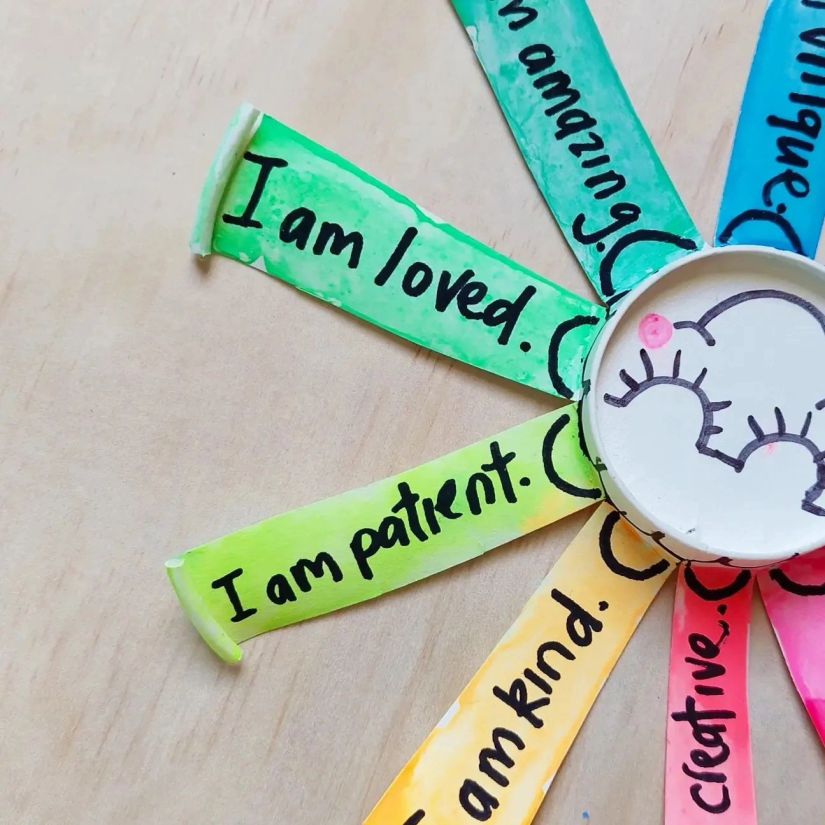 Affirmation sun – Ema Lou kids art craft