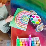 Upcycling packing peanuts – Ema Lou kids art craft